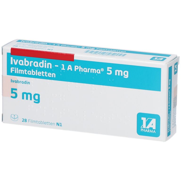 Ivabradin 1A Pharma® 5Mg 28 St mit dem E-Rezept kaufen - Shop Apotheke