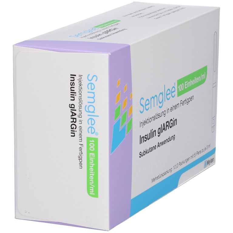 SEMGLEE 100 E/ml Injektionslösung i.e.Fertigpen 10x3 ml mit dem E ...