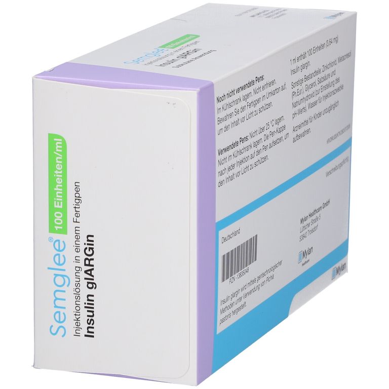 SEMGLEE 100 E/ml Injektionslösung i.e.Fertigpen 10x3 ml mit dem E ...
