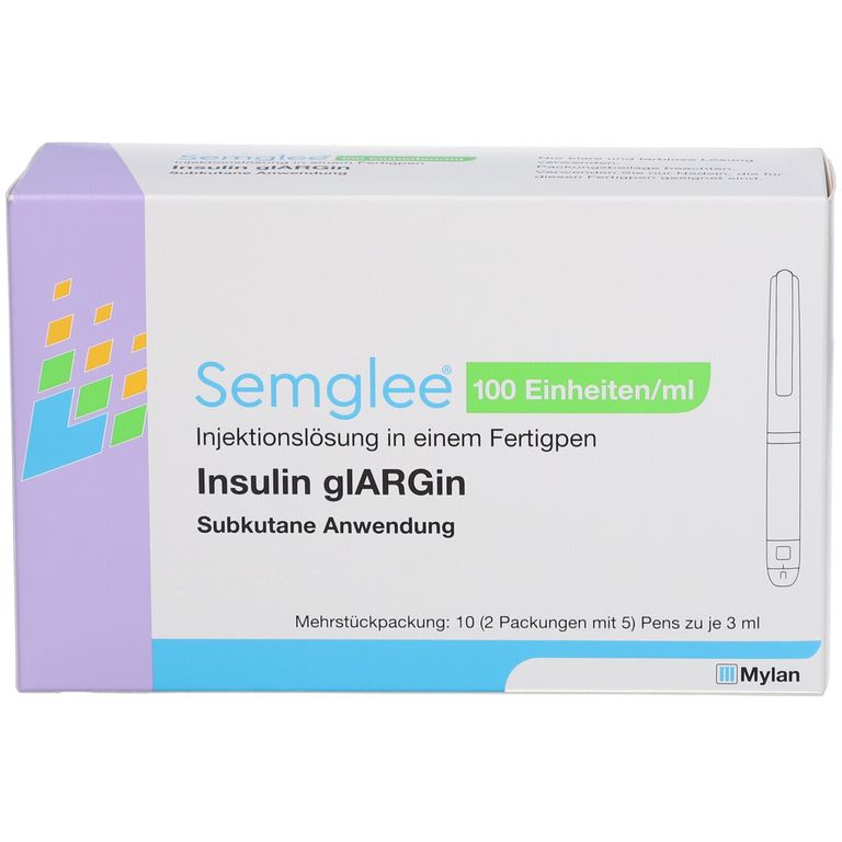 SEMGLEE 100 E/ml Injektionslösung i.e.Fertigpen 10x3 ml mit dem E ...