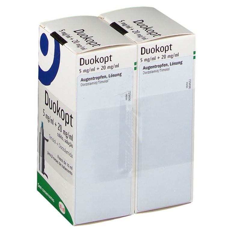 Duokopt 20 mg/ml + 5 mg/ml 2x10 ml mit dem E-Rezept kaufen - Shop Apotheke
