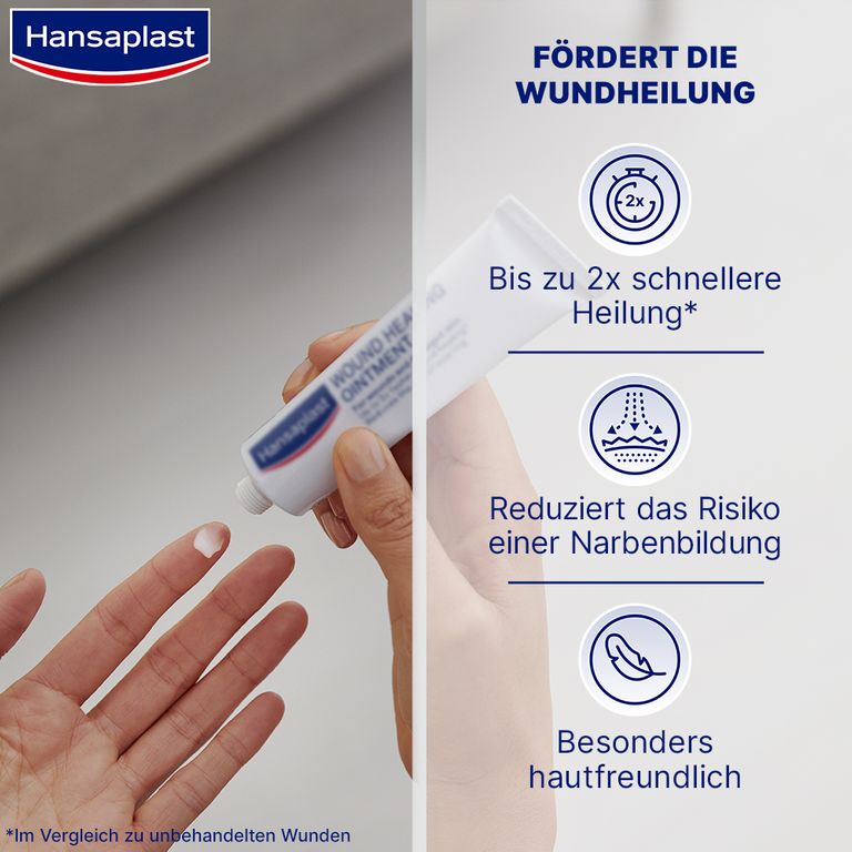 Hansaplast Wundheilsalbe | Fördert Wundheilung | Salbe für offene ...