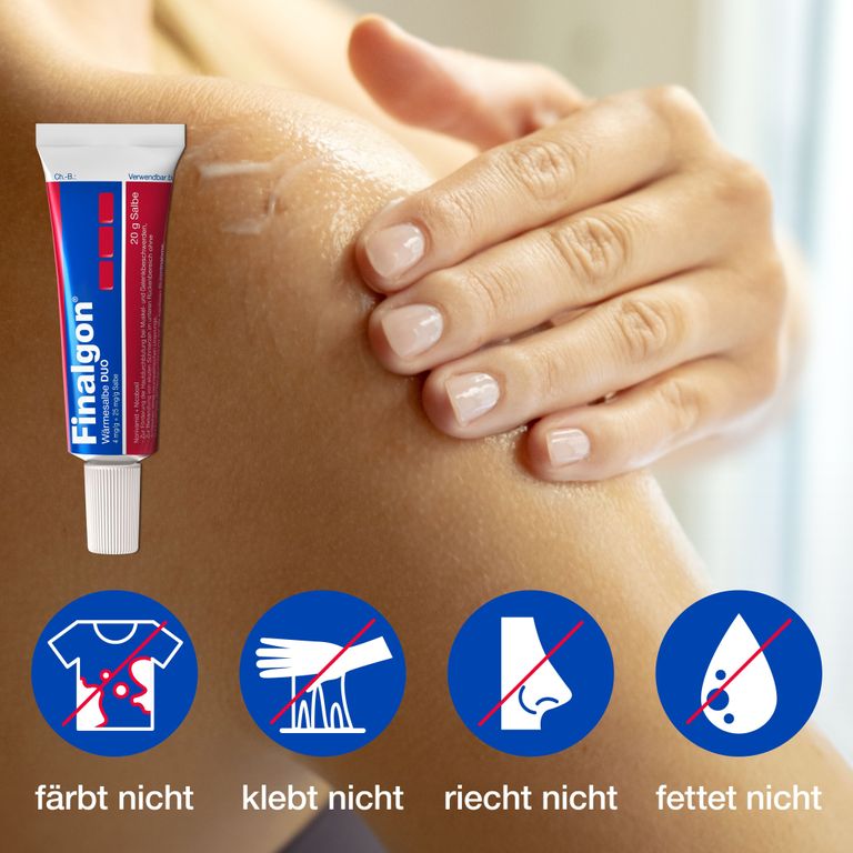 Finalgon® Wärmesalbe DUO Schmerzsalbe gegen Rückenschmerzen und ...