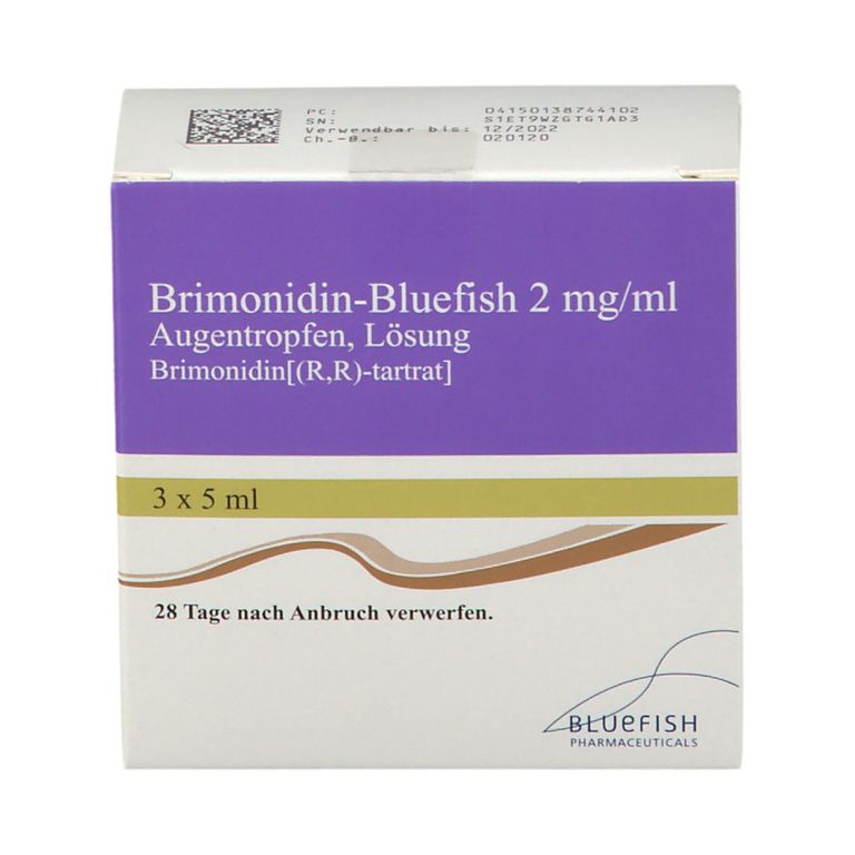 Brimonidin Bluefish 2 mg/ml 3x5 ml mit dem E-Rezept kaufen - Shop Apotheke