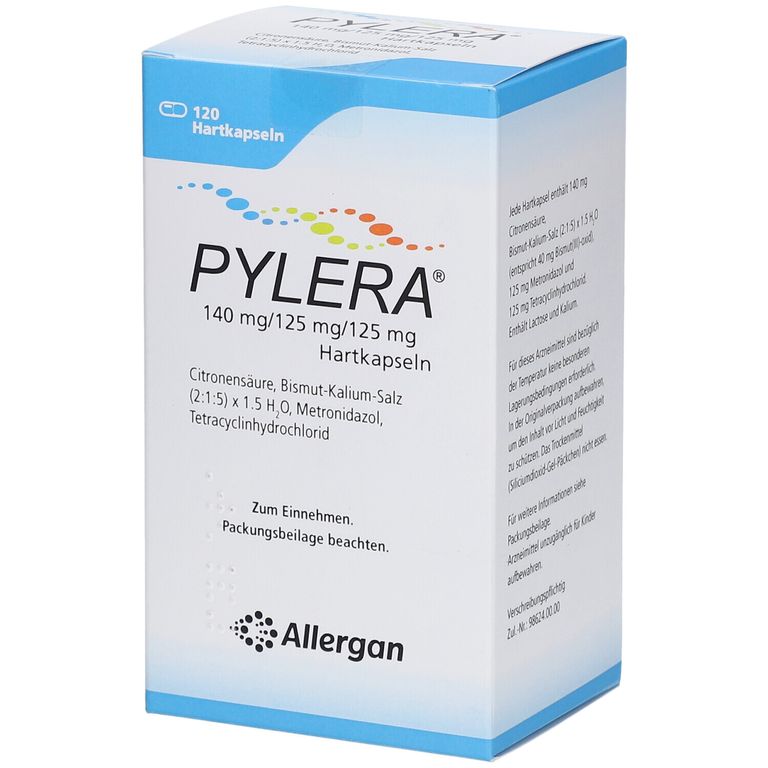 Pylera 140 mg/125 mg/125 mg 120 St mit dem E-Rezept kaufen - Shop Apotheke