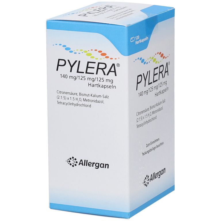 Pylera 140 mg/125 mg/125 mg 120 St mit dem E-Rezept kaufen - Shop Apotheke