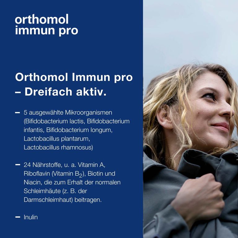 Orthomol Immun pro - für eine intakte Darmflora - Inulin, Mikronährstoffe und ausgewählte ...