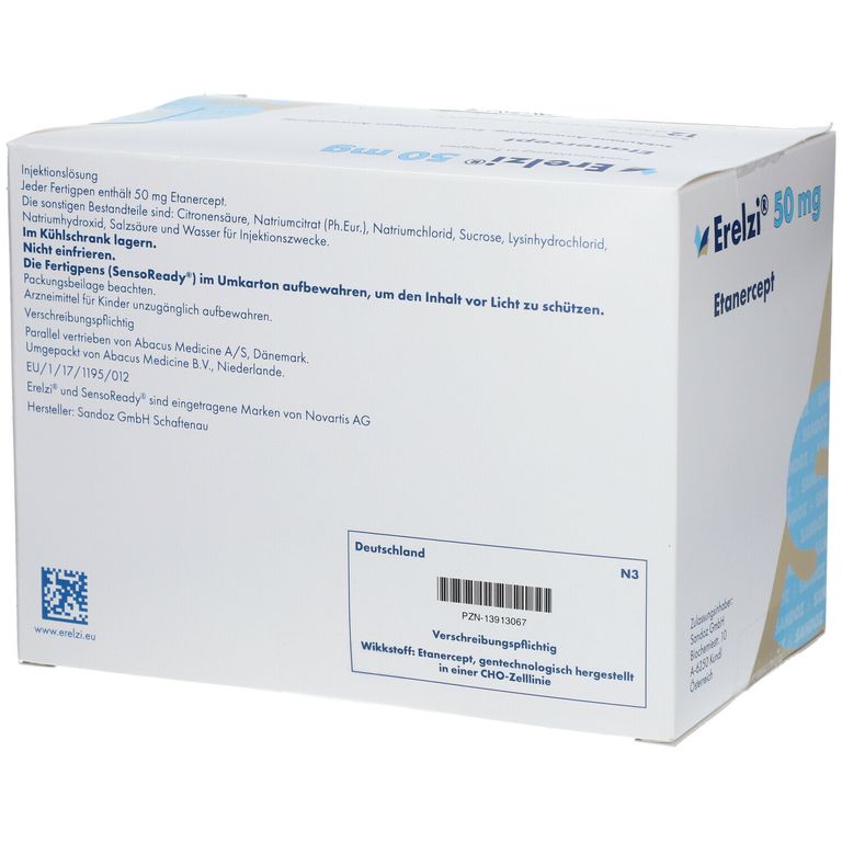 Erelzi® 50Mg Fertigpen 12 St mit dem E-Rezept kaufen - Shop Apotheke
