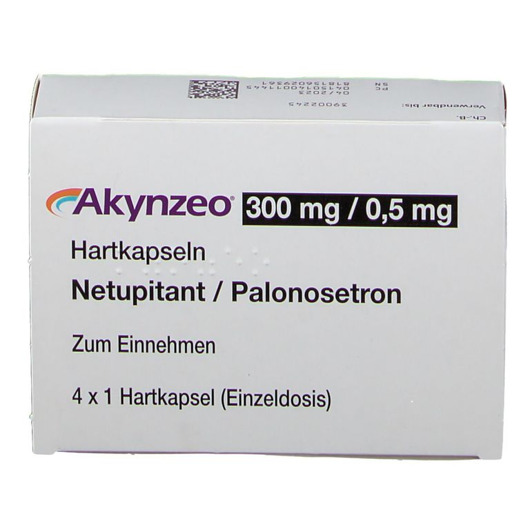Akynzeo® 300 mg/0,5 mg 4 St mit dem E-Rezept kaufen - Shop Apotheke