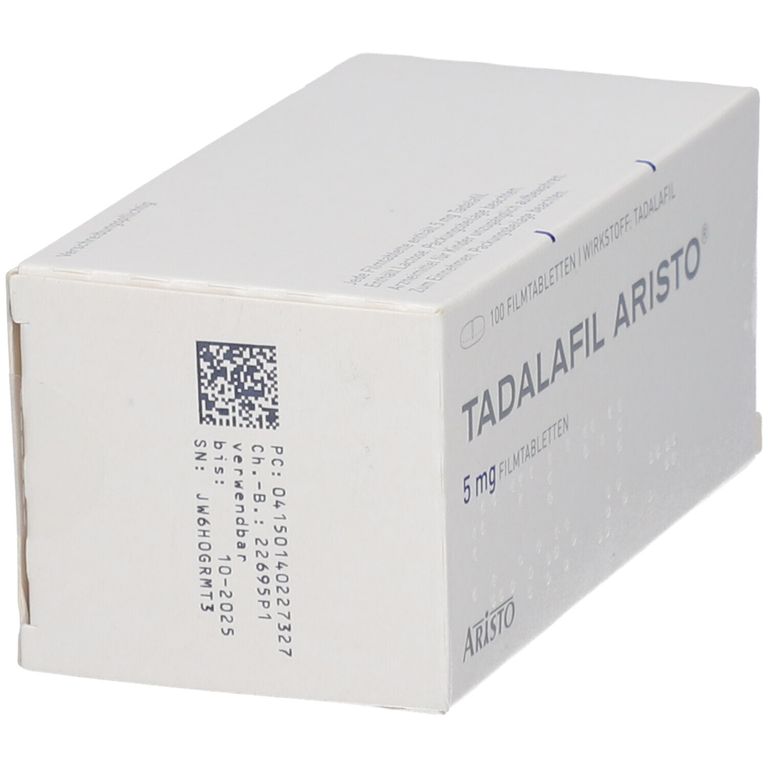 TADALAFIL Aristo® 5 mg 100 St mit dem E-Rezept kaufen - Shop Apotheke