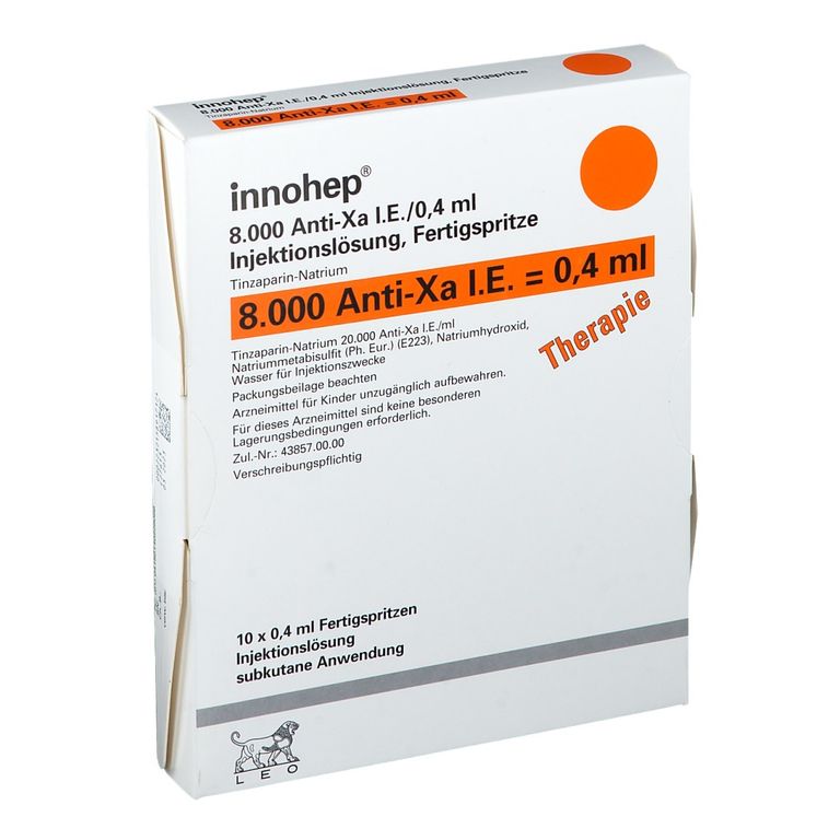 Innohep® 8.000 Anti-Xa I.E./0,4 ml 10 St mit dem E-Rezept kaufen - Shop ...