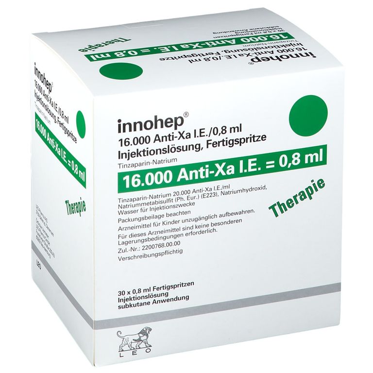 Innohep® 16.000 Anti-Xa I.E./0,8 ml 30 St mit dem E-Rezept kaufen ...