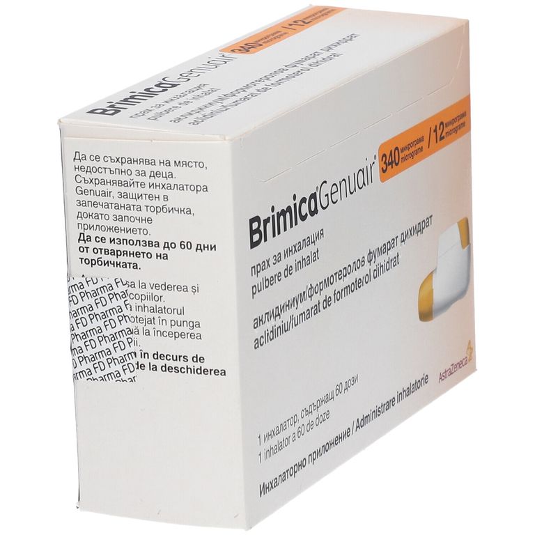 BRIMICA Genuair 340 µg/12 µg Plv.z.Inhalation 60ED 1 St mit dem E ...