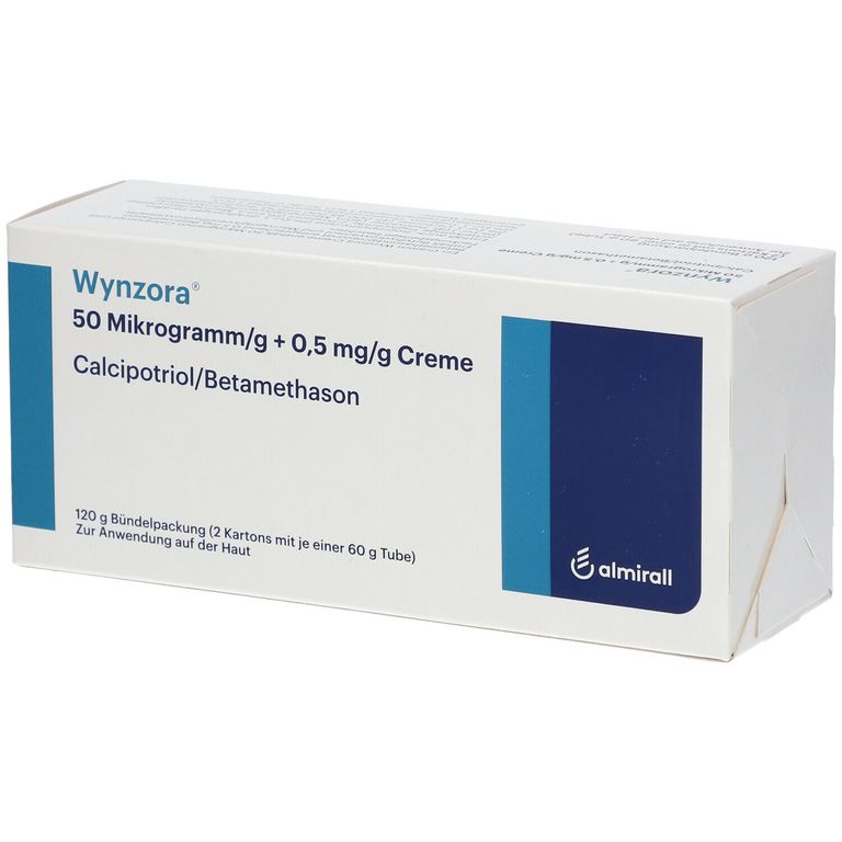 WYNZORA 50 Mikrogramm/g + 0,5 mg/g Creme 2x60 g mit dem E-Rezept kaufen ...