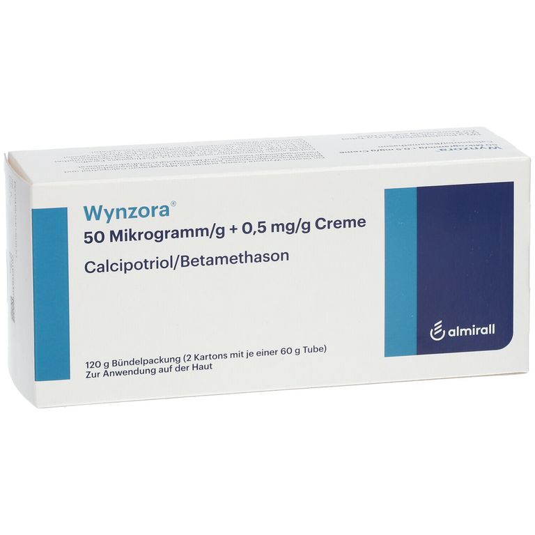 WYNZORA 50 Mikrogramm/g + 0,5 mg/g Creme 2x60 g mit dem E-Rezept kaufen ...