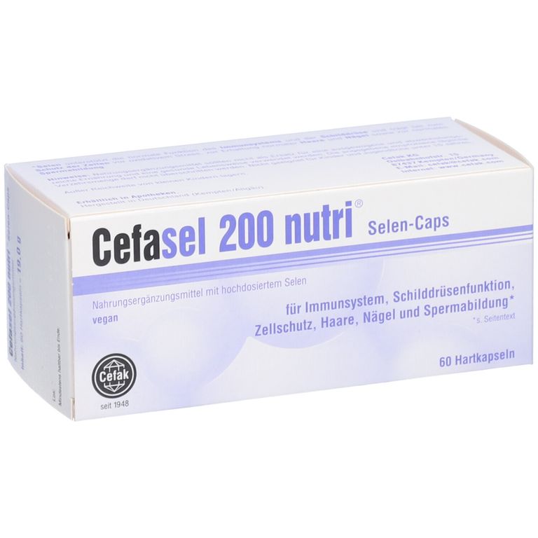 Cefasel 200® Nutri Selen-Caps 60 St - Shop Apotheke