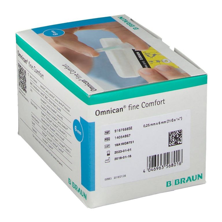Omnican® fine Comfort (31G) 0,25 x 6 mm 1 St - Shop Apotheke
