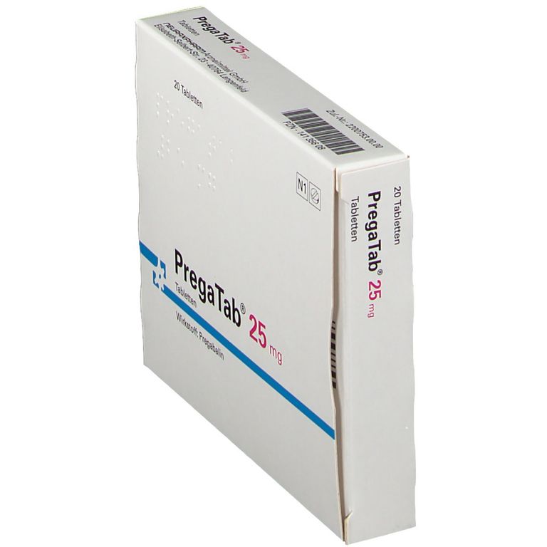PregaTab® 25 mg 20 St mit dem E-Rezept kaufen - Shop Apotheke