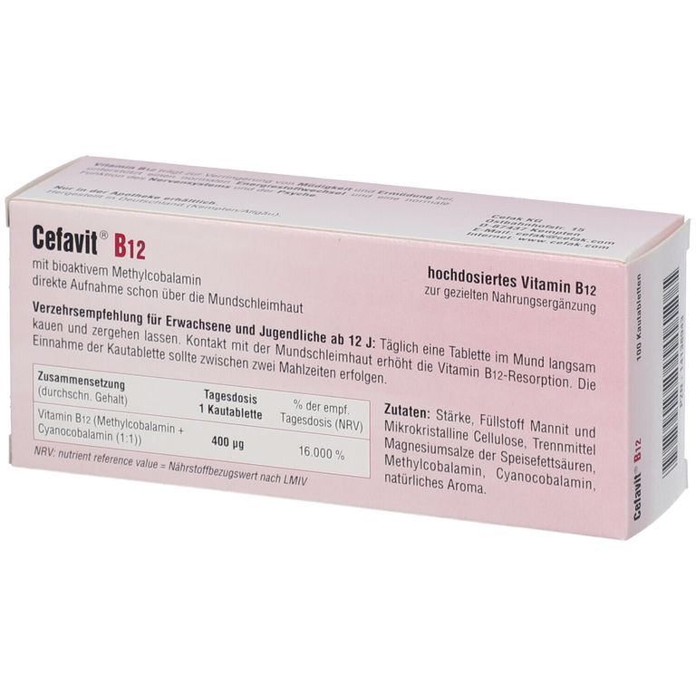 Cefavit® B12 100 St - Shop Apotheke