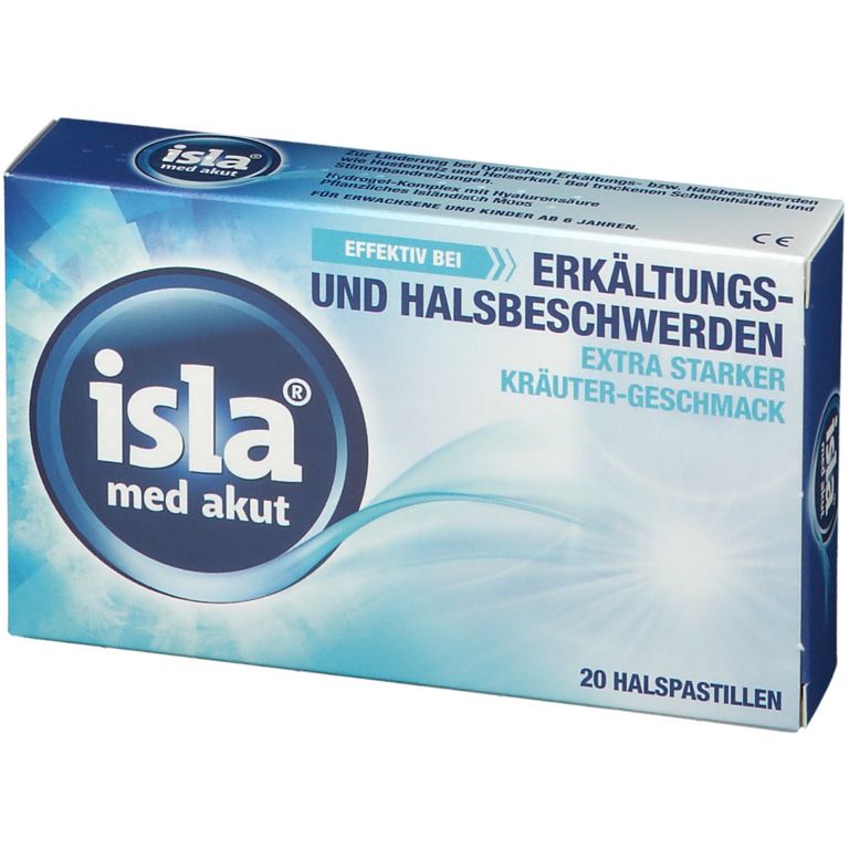 isla med akut Halspastillen bei Halsschmerzen und Erkältung 20 St ...