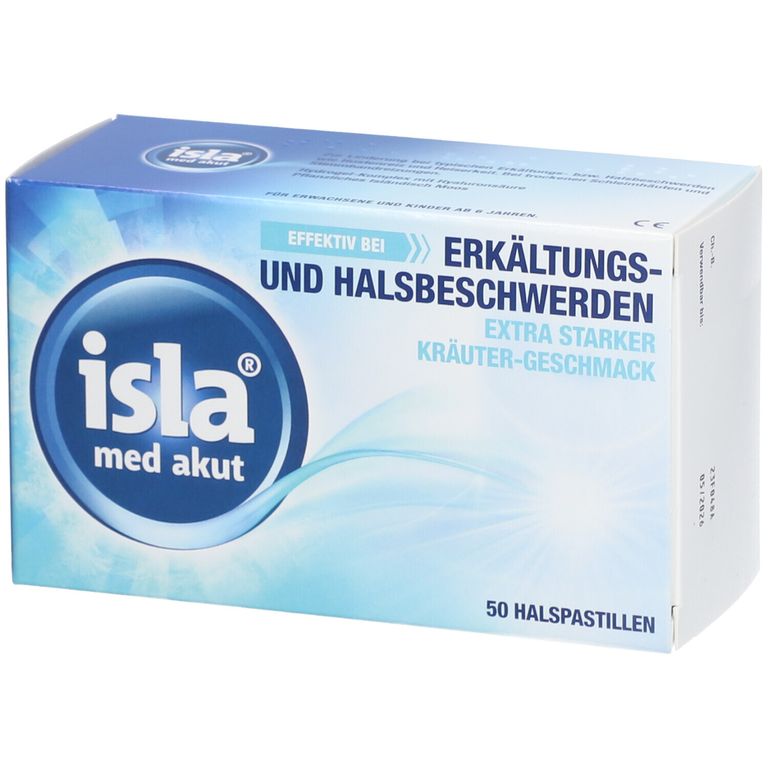 isla med akut Halspastillen bei Halsschmerzen und Erkältung 50 St ...