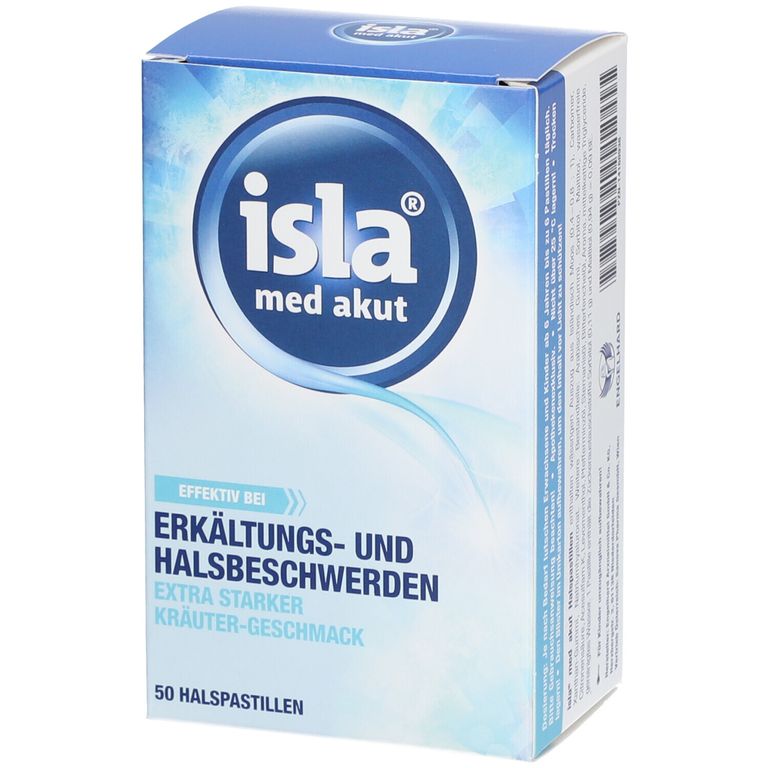 isla med akut Halspastillen bei Halsschmerzen und Erkältung 50 St ...