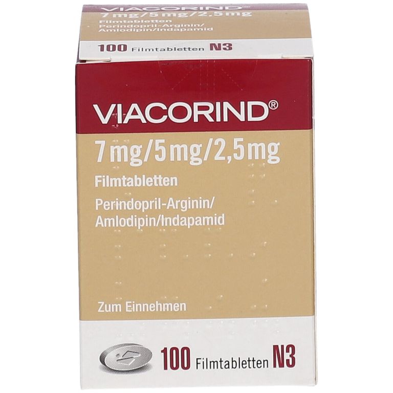 VIACORIND® 7 mg/5mg/2,5 mg 100 St mit dem E-Rezept kaufen - Shop Apotheke
