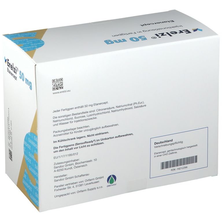 Erelzi 50 mg 12 St mit dem E-Rezept kaufen - Shop Apotheke
