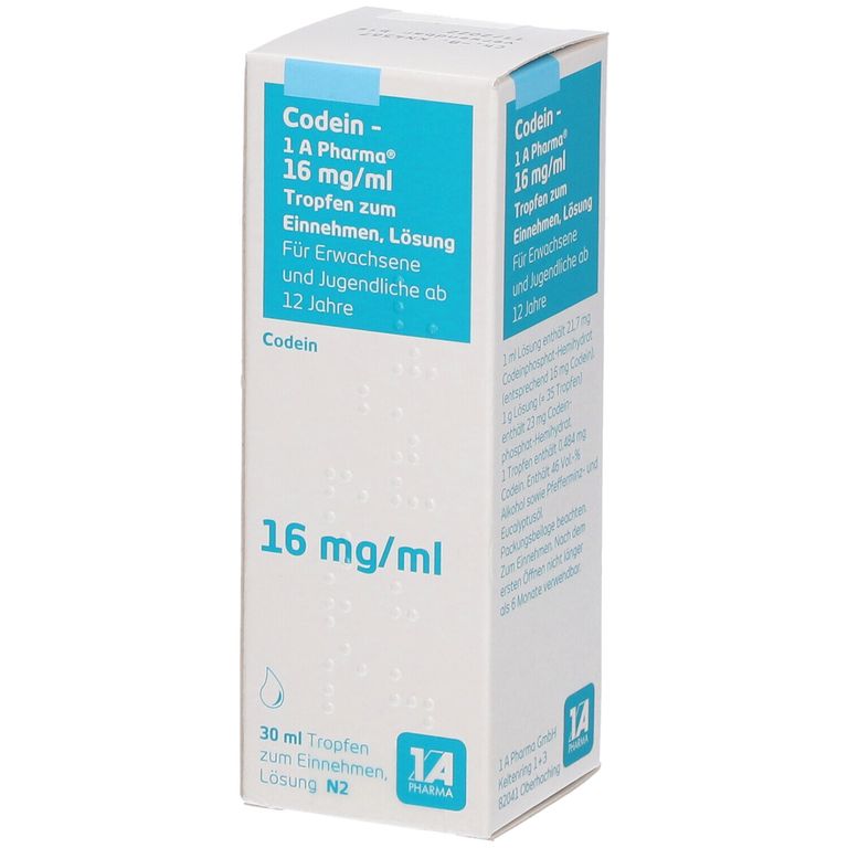 Codein 1A Pharma® 16Mg/Ml 30 ml mit dem E-Rezept kaufen - Shop Apotheke