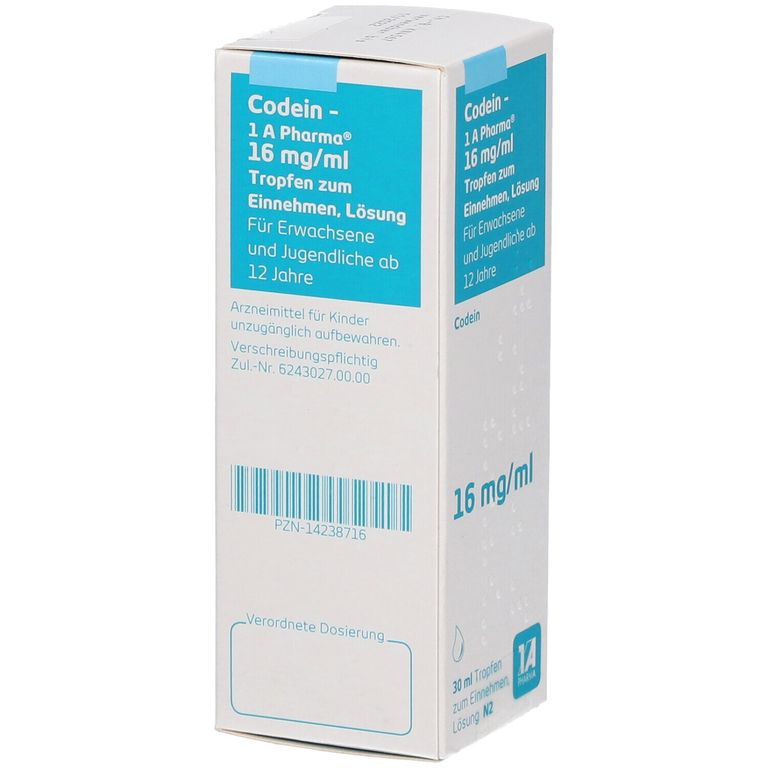 Codein 1A Pharma® 16Mg/Ml 30 ml mit dem E-Rezept kaufen - Shop Apotheke