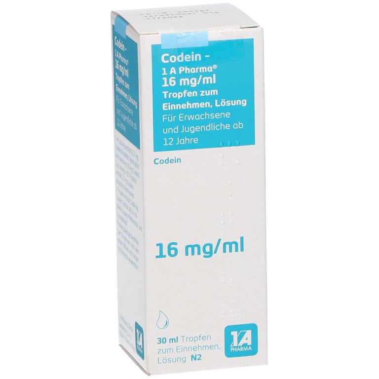 Codein 1A Pharma® 16Mg/Ml 30 ml mit dem E-Rezept kaufen - Shop Apotheke