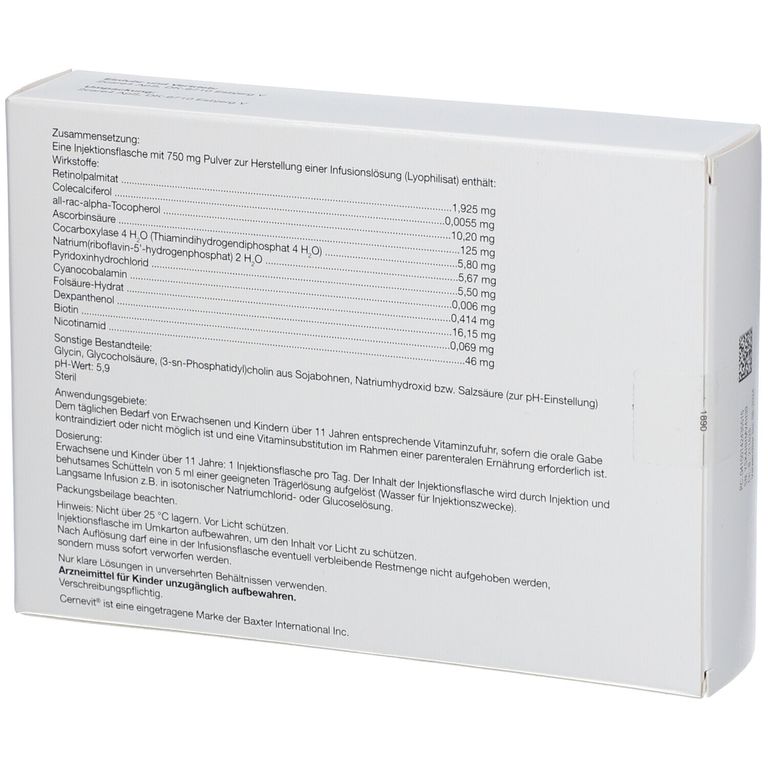 Cernevit® 750Mg 10 St mit dem E-Rezept kaufen - Shop Apotheke