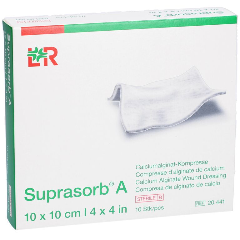 Suprasorb® A Calciumalginat-Kompresse 10x10cm 10 St - Shop Apotheke