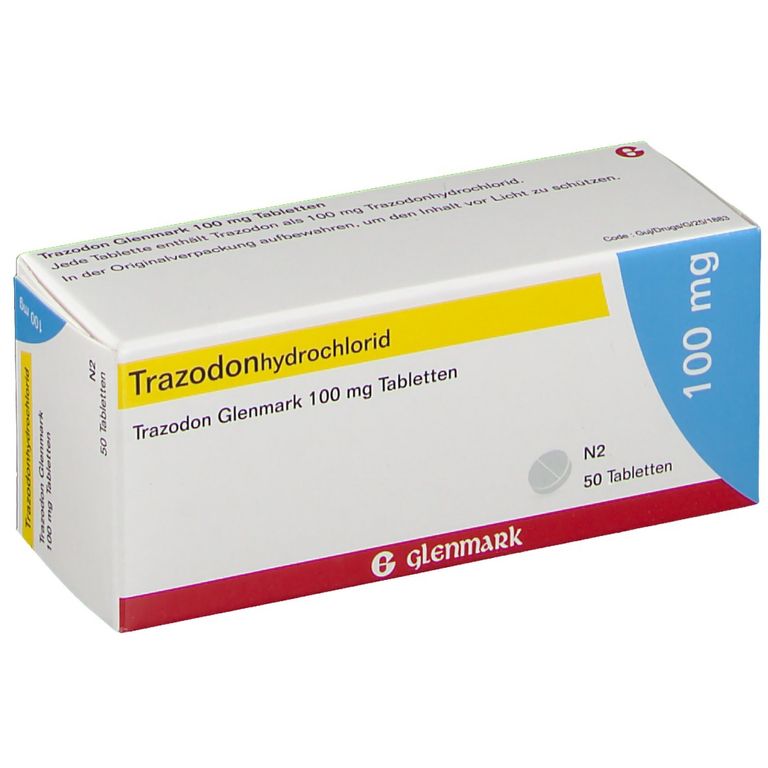 Trazodon Glenmark 100 mg 50 St mit dem E-Rezept kaufen - Shop Apotheke