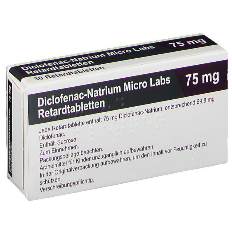 Diclofenac-Natrium Micro Labs 75 mg 30 St mit dem E-Rezept kaufen ...
