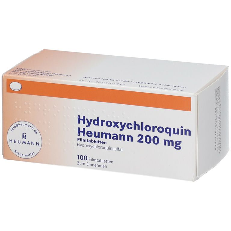 HYDROXYCHLOROQUIN Heumann 200 mg Filmtabletten 100 St mit dem E-Rezept ...
