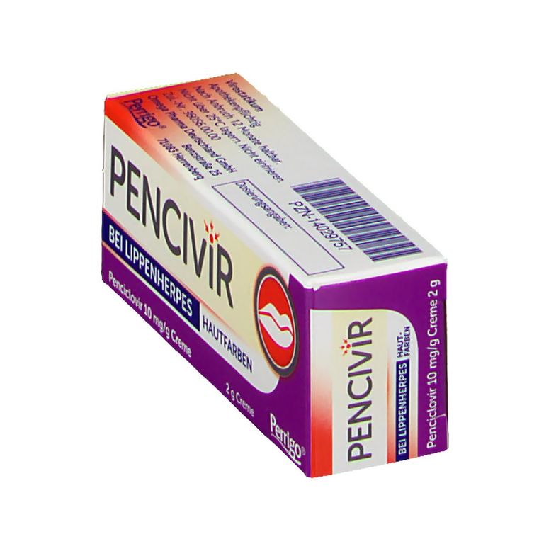 Pencivir bei Lippenherpes Penciclovir 10mg/g Creme hautfarben 2 g ...