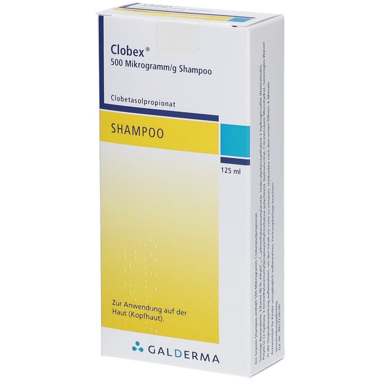 Clobex 500 µg/g Shampoo 125 ml mit dem E-Rezept kaufen - Shop Apotheke
