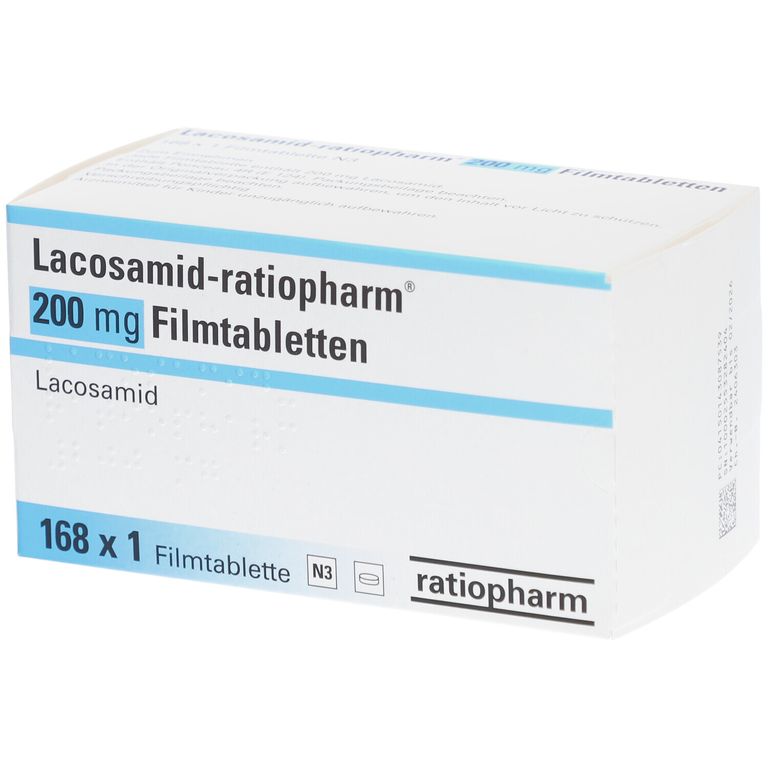 Lacosamid-ratiopharm® 200 mg 168 St mit dem E-Rezept kaufen - Shop Apotheke