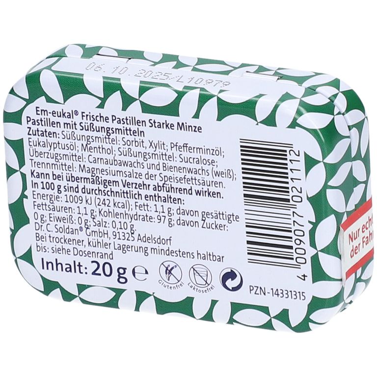 Em-eukal® Frische Pastillen Starke Minze 20 g - Shop Apotheke