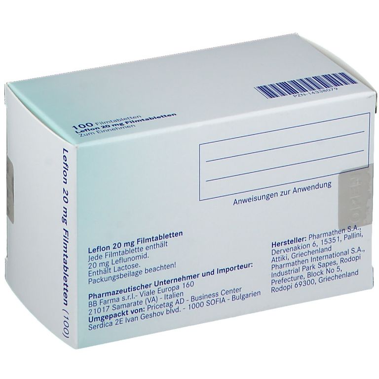 Leflon 20 mg 100 St mit dem E-Rezept kaufen - Shop Apotheke