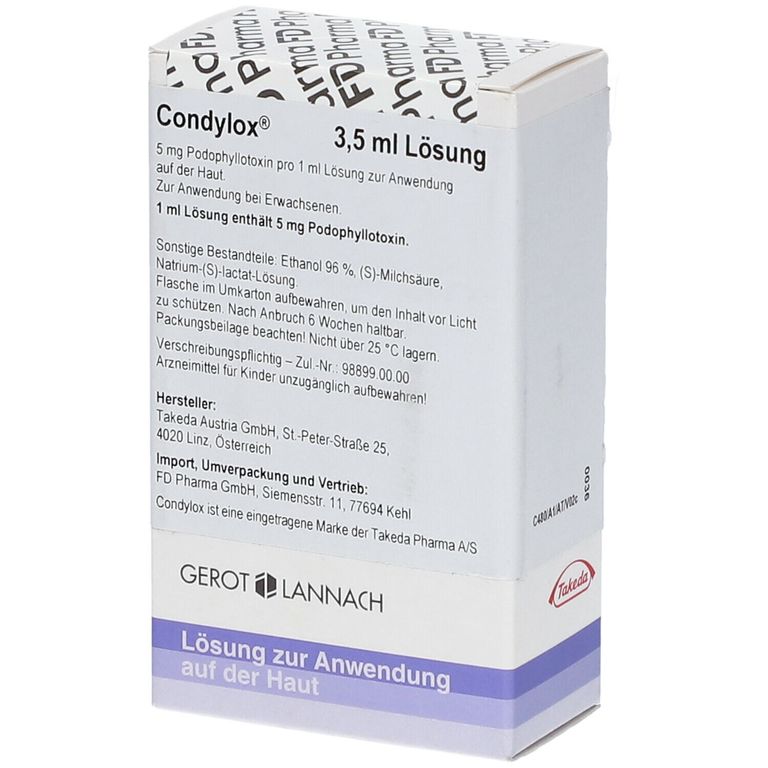 Condylox 5 mg/1 ml 3,5 ml mit dem E-Rezept kaufen - Shop Apotheke