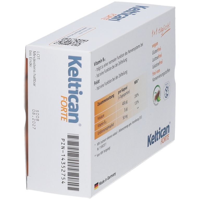 Keltican® forte Kapseln mit Uridinmonophosphat (UMP), Vitamin B12 und ...