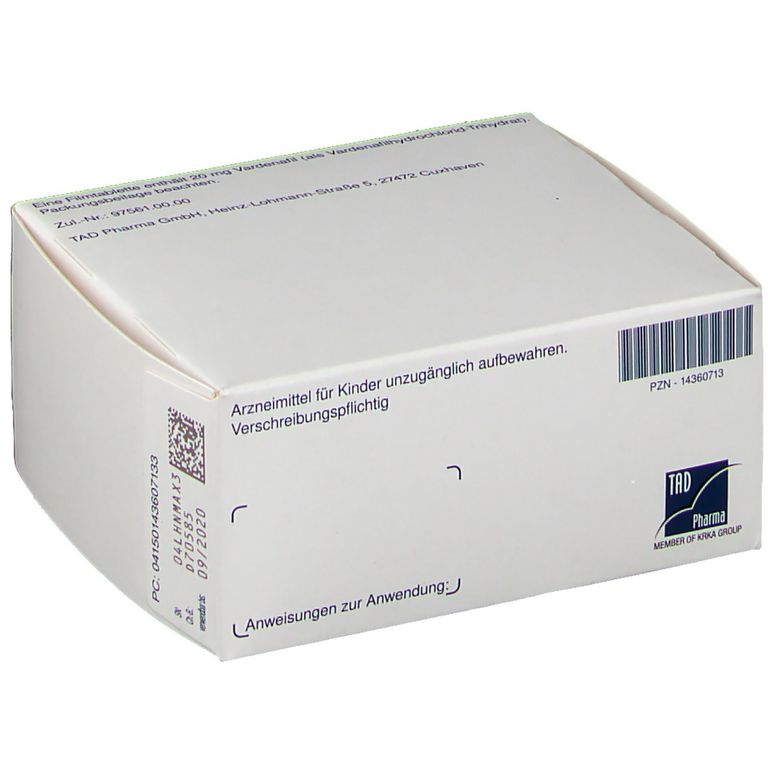 Vardegin® 20 mg 48 St mit dem E-Rezept kaufen - Shop Apotheke