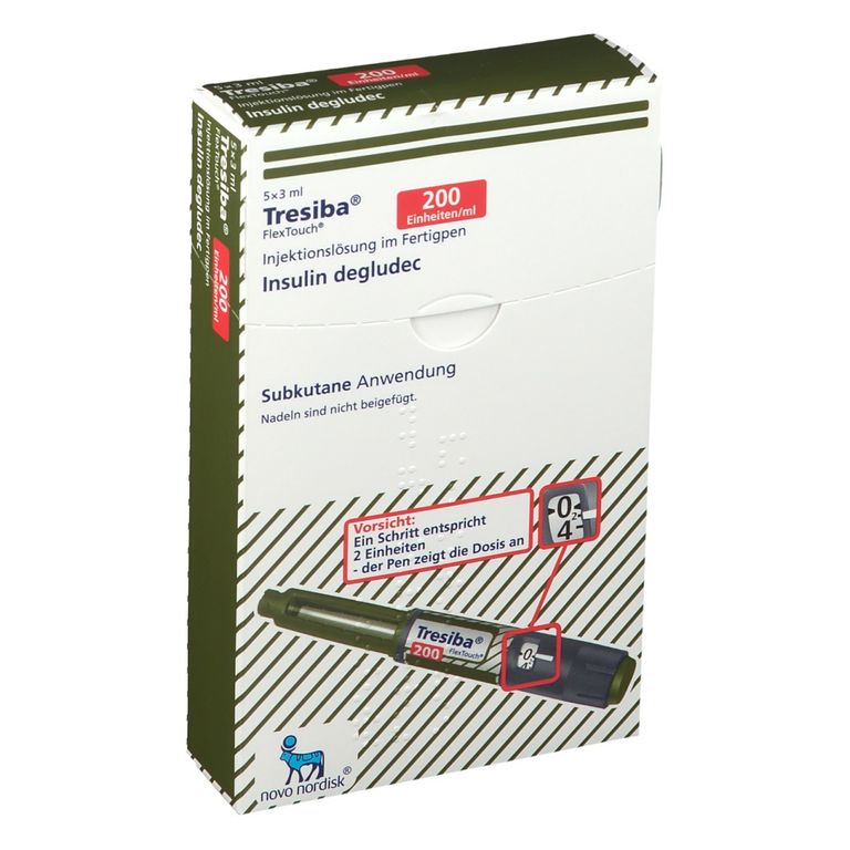 Tresiba® FlexTouch® 200 I.E./ml 5x3 ml mit dem E-Rezept kaufen - Shop ...