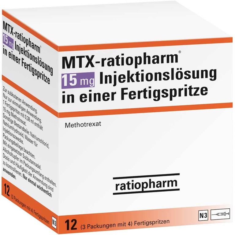 MTX-ratiopharm® 15 mg 12 St mit dem E-Rezept kaufen - Shop Apotheke