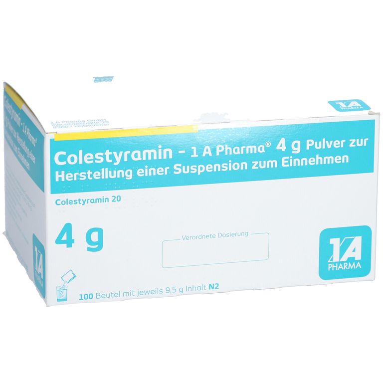 Colestyramin 1A Pharma® 4G 100 St mit dem E-Rezept kaufen - Shop Apotheke