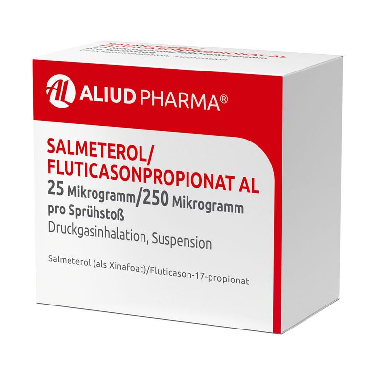 Salmeterol/Fluticasonpropionat AL 25 µg/250 µg 3 St mit dem E-Rezept ...