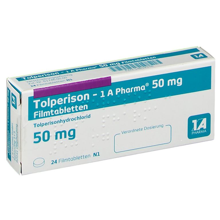 Tolperison - 1 A Pharma® 50 mg 24 St mit dem E-Rezept kaufen - Shop ...