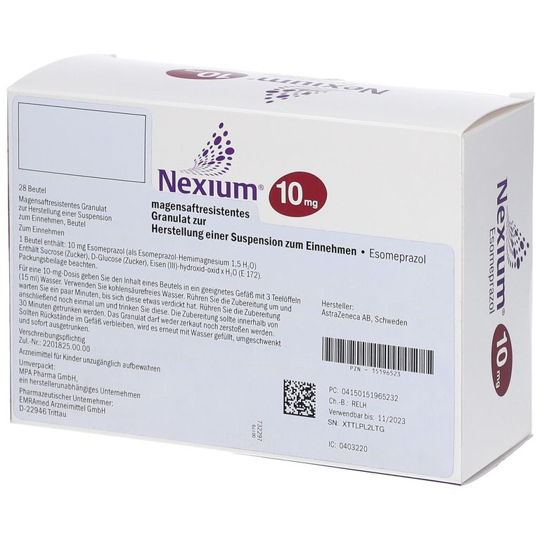 Nexium® 10 mg 28 St mit dem E-Rezept kaufen - Shop Apotheke